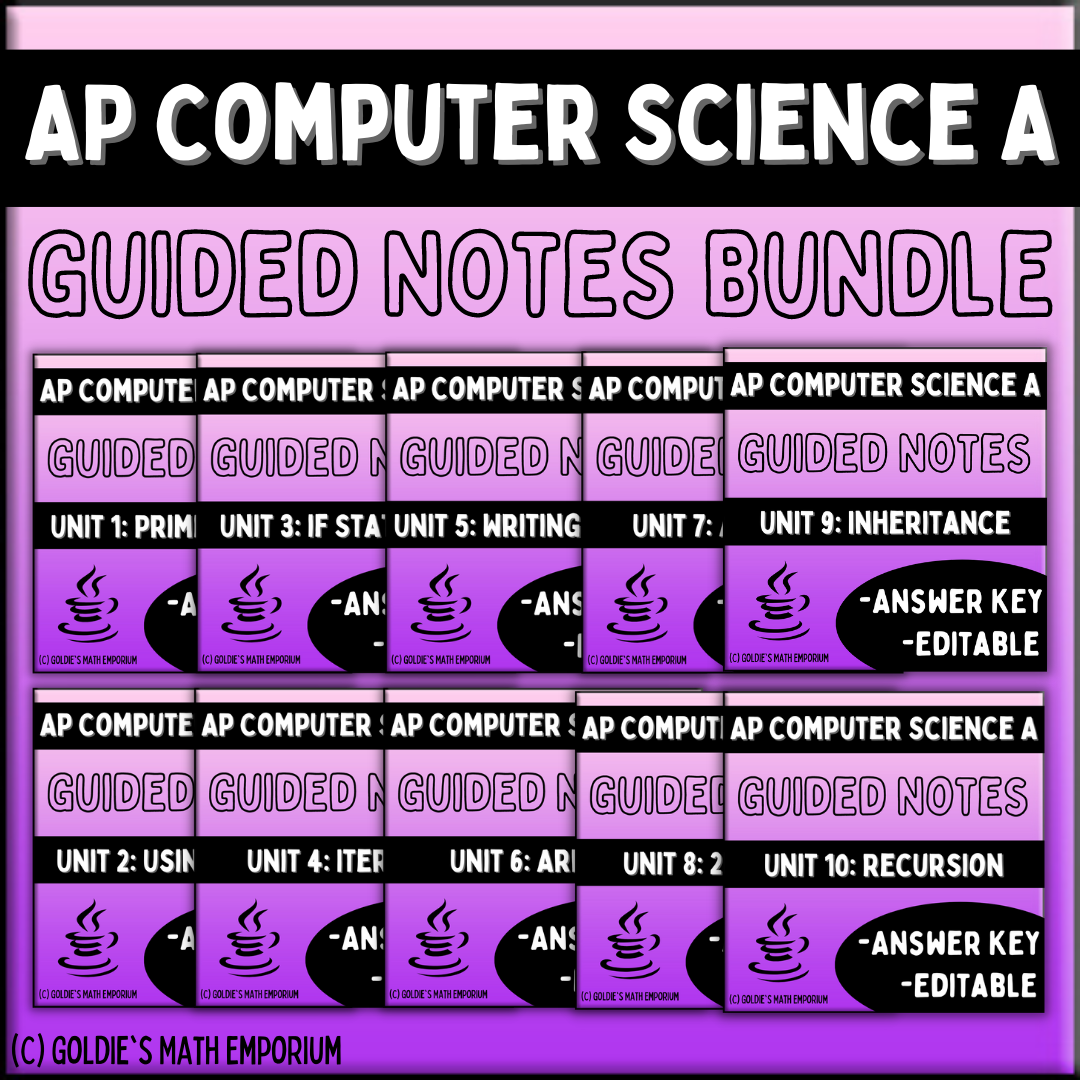 Your Ultimate AP CSA Exam Companion: Inside My Free AP CSA Exam Review ...